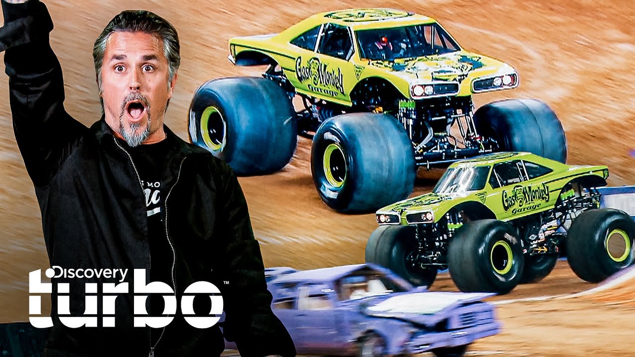 Aplastante demostración del Monster Truck de Gas Monkey | El Dúo ...