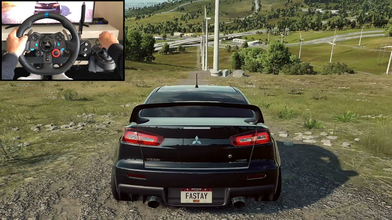 NFS HEAT MITSUBISHI LANCER EVOLUTION X - Logitech g29 gameplay - YouTube