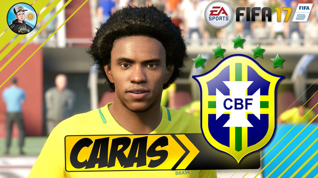 FIFA 17 Brasil Faces / Caras - YouTube
