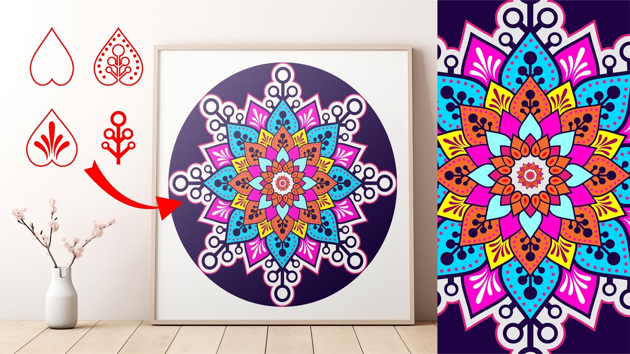 CorelDraw Tips & Tricks - Mandala Design 02 - YouTube