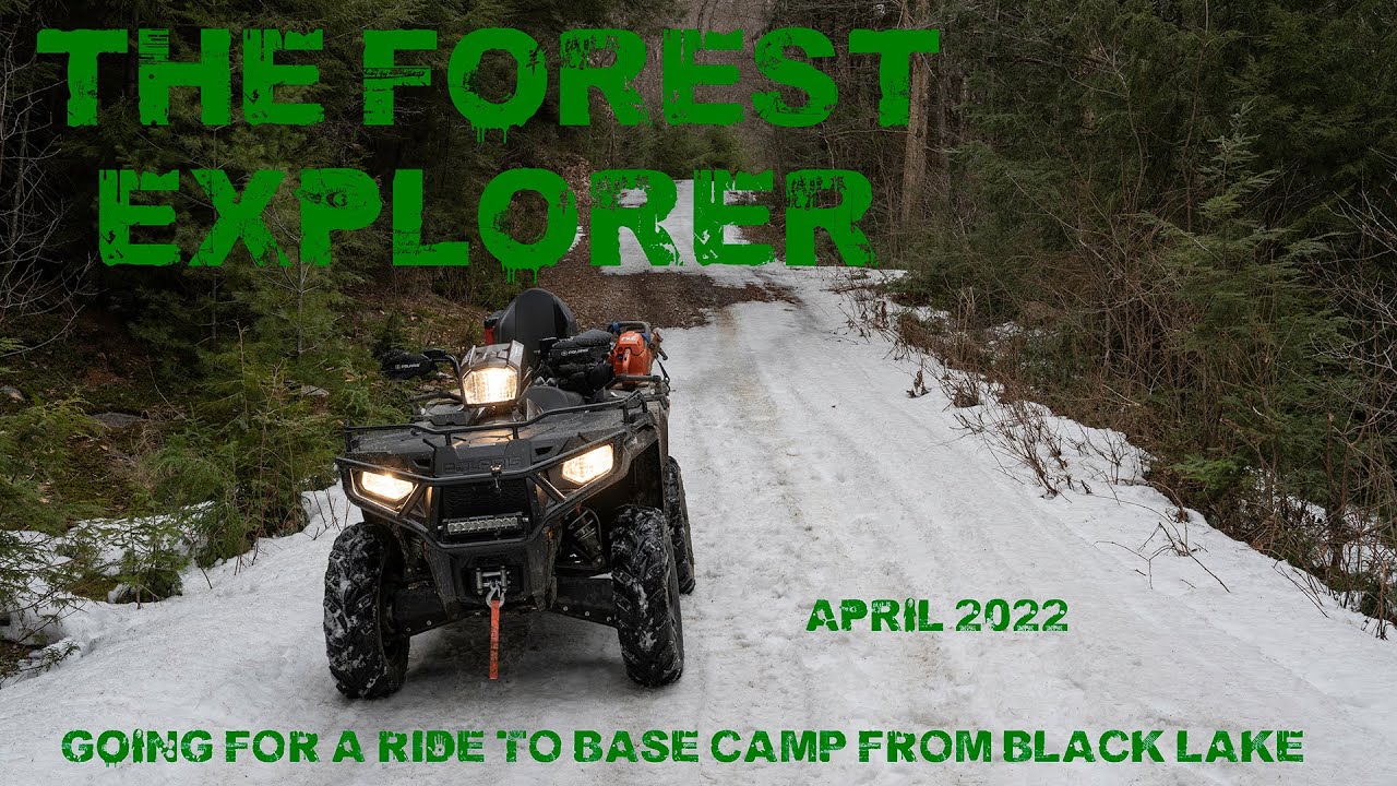 Spring ATV ride in Haliburton Forest to base camp! - YouTube