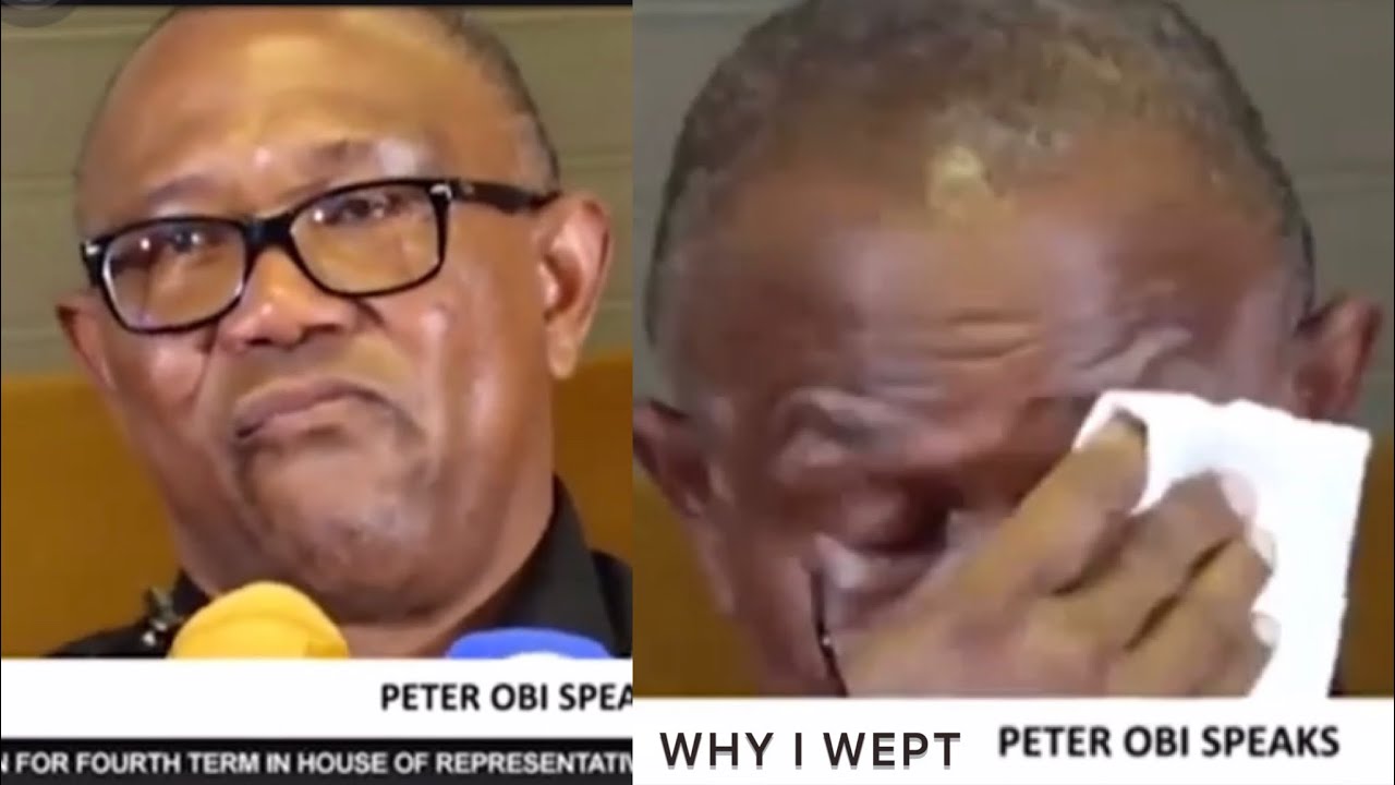 Peter Obi Cry Again🥺 - YouTube