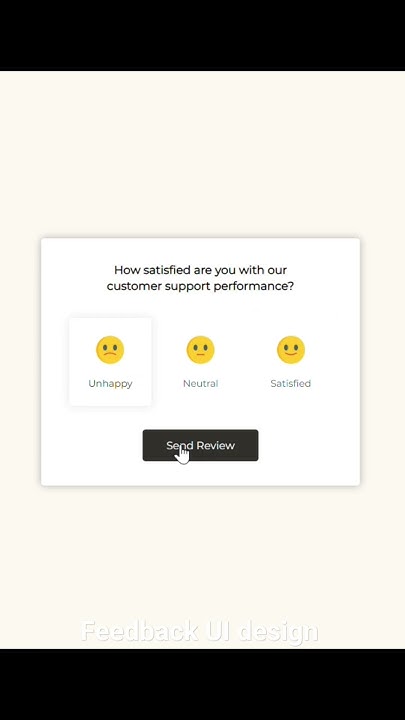 Feedback UI design using #html #css #js #coder #htmlproject #shorts # ...
