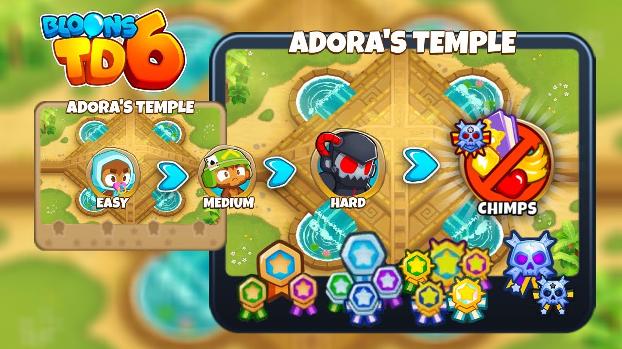 How to Beat Intermediate Map Adora's Temple in CHIMPS? - YouTube