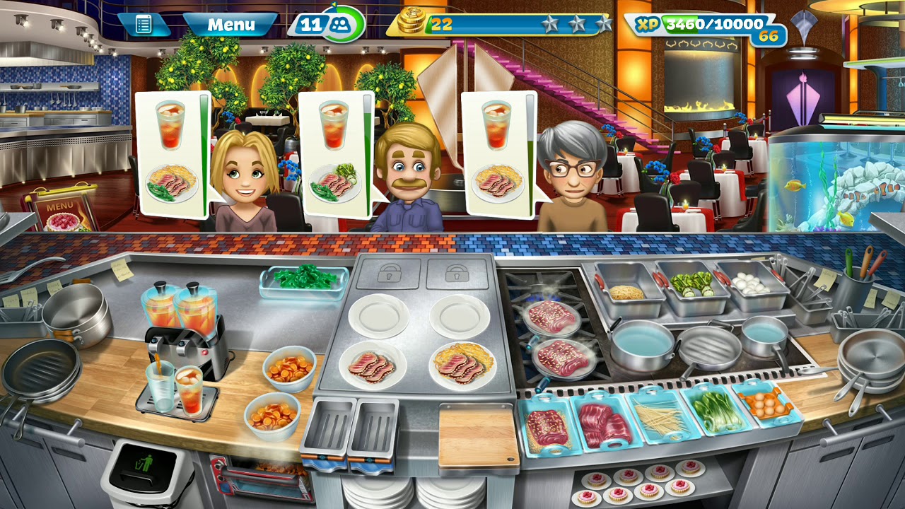 Cooking Fever Day 236 Gourmet Restaurant - YouTube