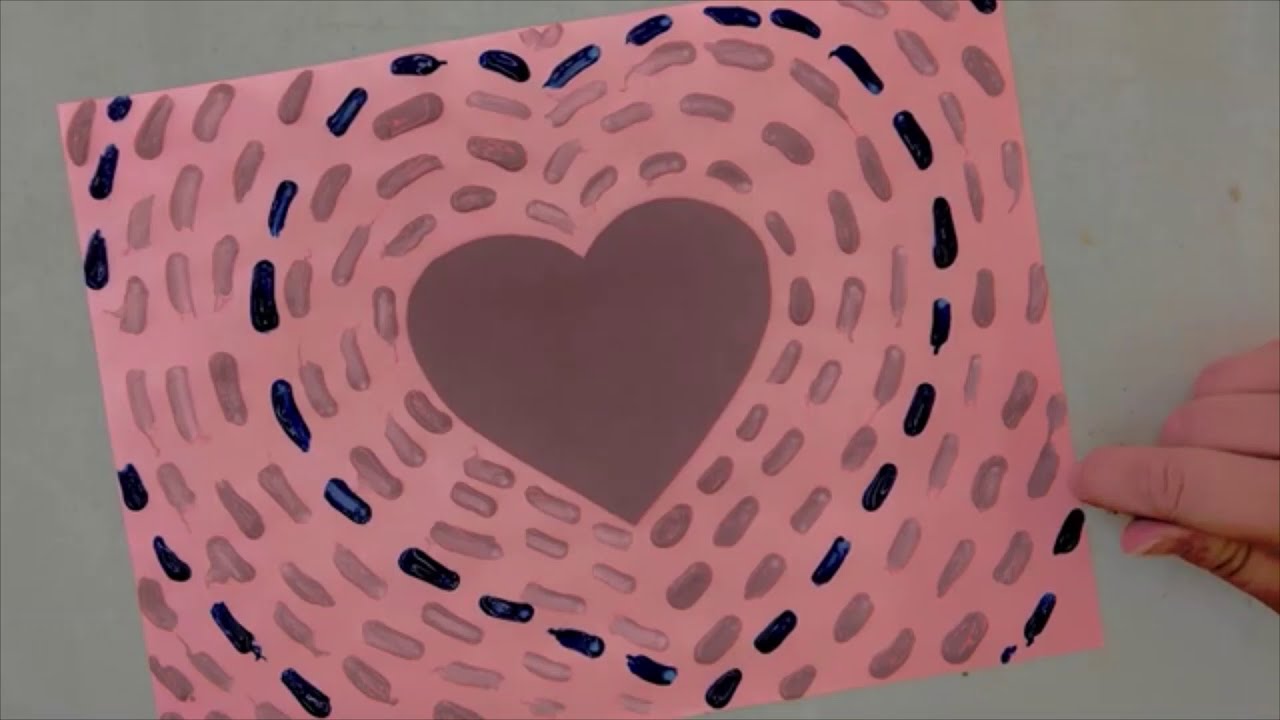 Alma Thomas Inspired Heart Paintings - YouTube
