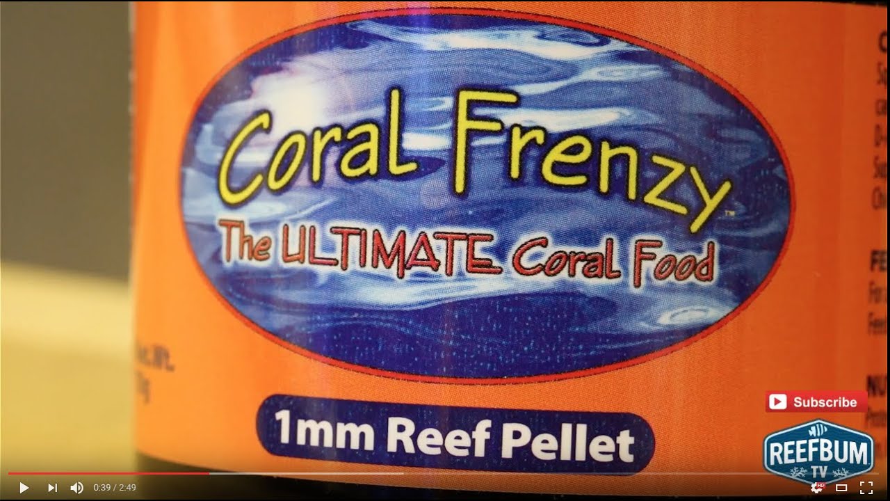 Coral Frenzy Product Overview - 1mm Reef Pellet - YouTube