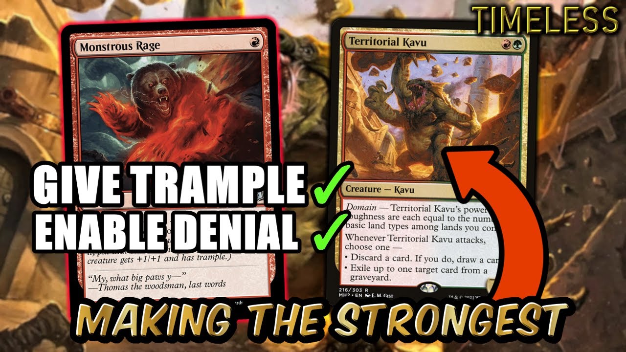 8/6 Trample Kavu🔥... This 1 Mana Card is Insane in Zoo! | Timeless BO1 ...