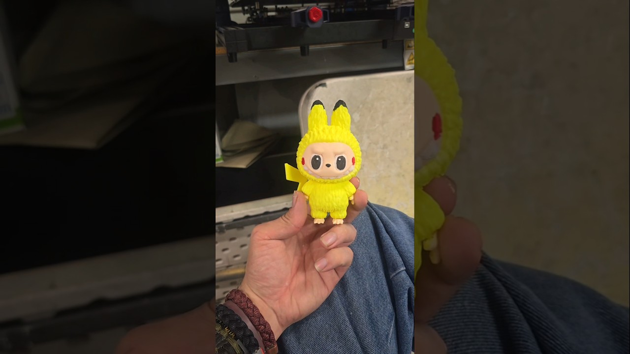 3D Printed Labubu Pikachu – Adorable Fusion! ⚡️ #3DPrinting#Labubu# ...