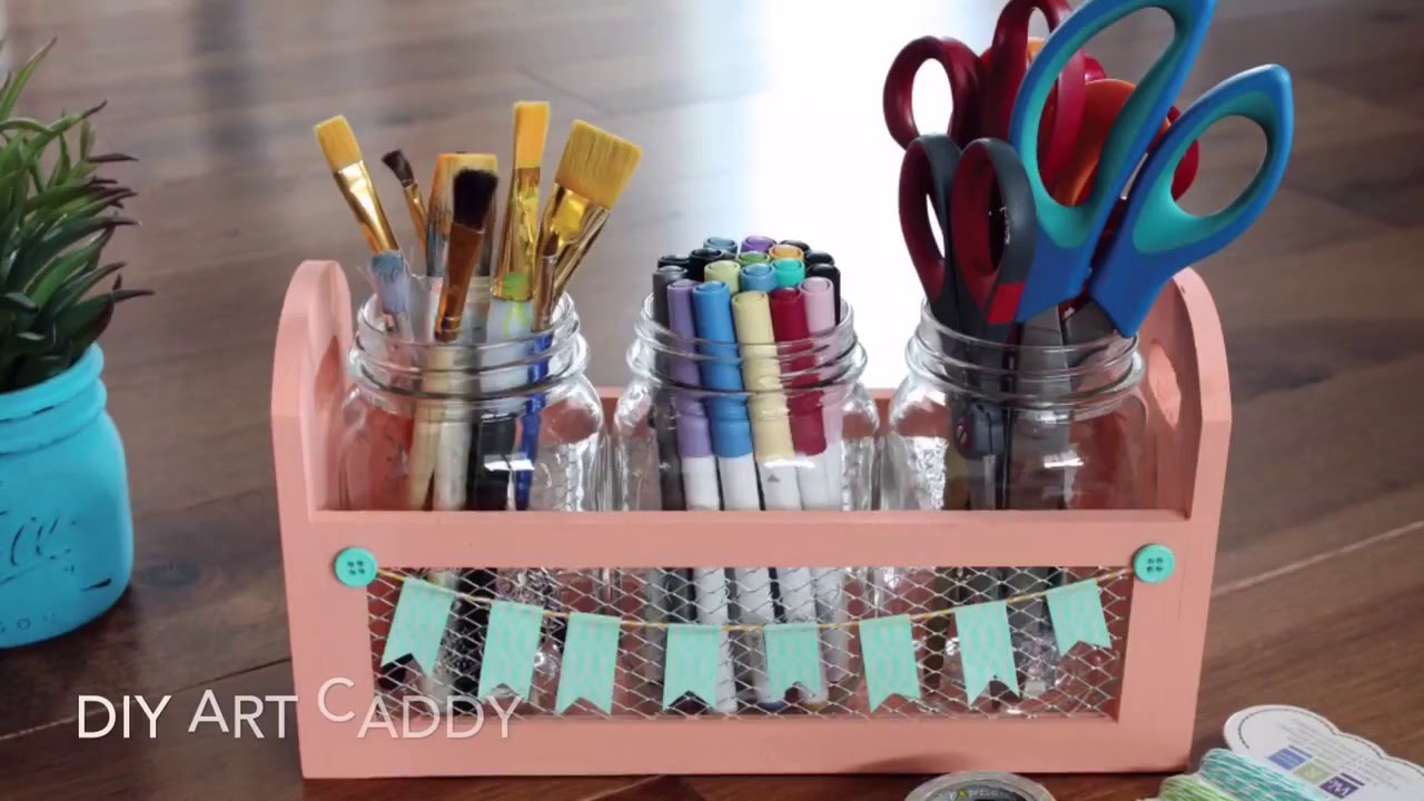 DIY Art Caddy - YouTube
