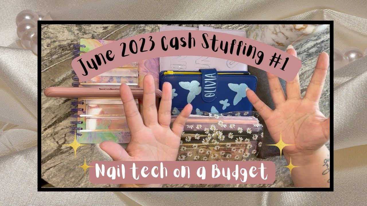 🍋 june 2023 cash stuffing #1 | nail tech income | 21-year-old budget 🍋 ...