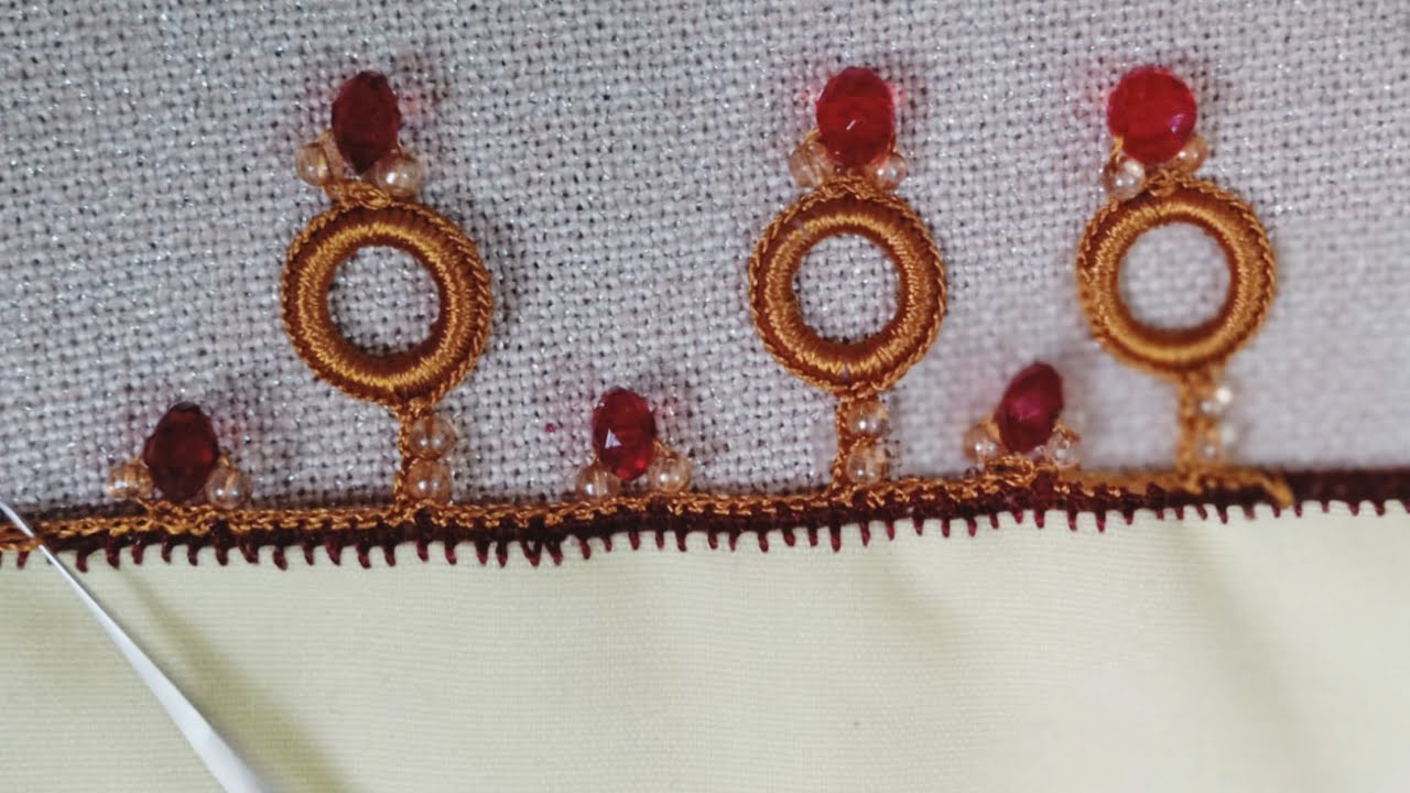 Silk thread crochet| lace design with crochet ring| hand made design ...