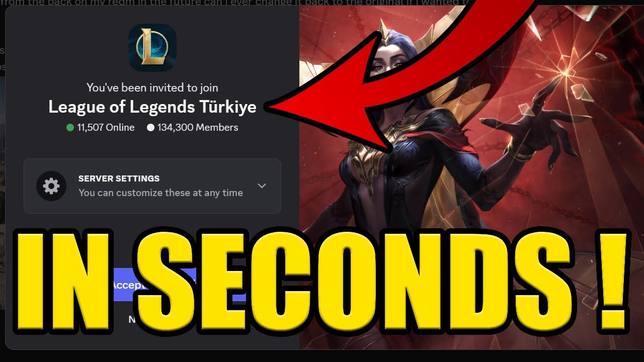 HOW to JOIN LEAGUE OF LEGENDS TURKEY DISCORD SERVER PC & MOBILE - YouTube