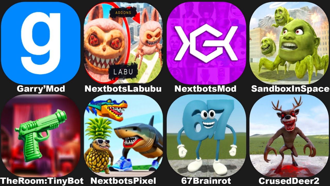 NEXTBOTS IN PLAYGROUND MOD CRUSED DEER MONSTER,SANDBOX IN SAPCE LIN ...
