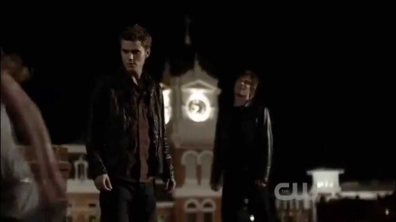 diarios de vampiros 1x2 stefan salva a vicky de damon latino - YouTube