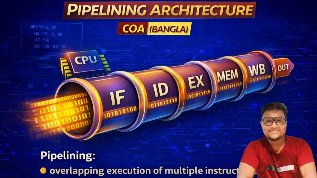 PIPELINING ARCHITECTURE || COMPUTER ARCHITECTURE AND ORGANIZATION (BANGLA) - YouTube