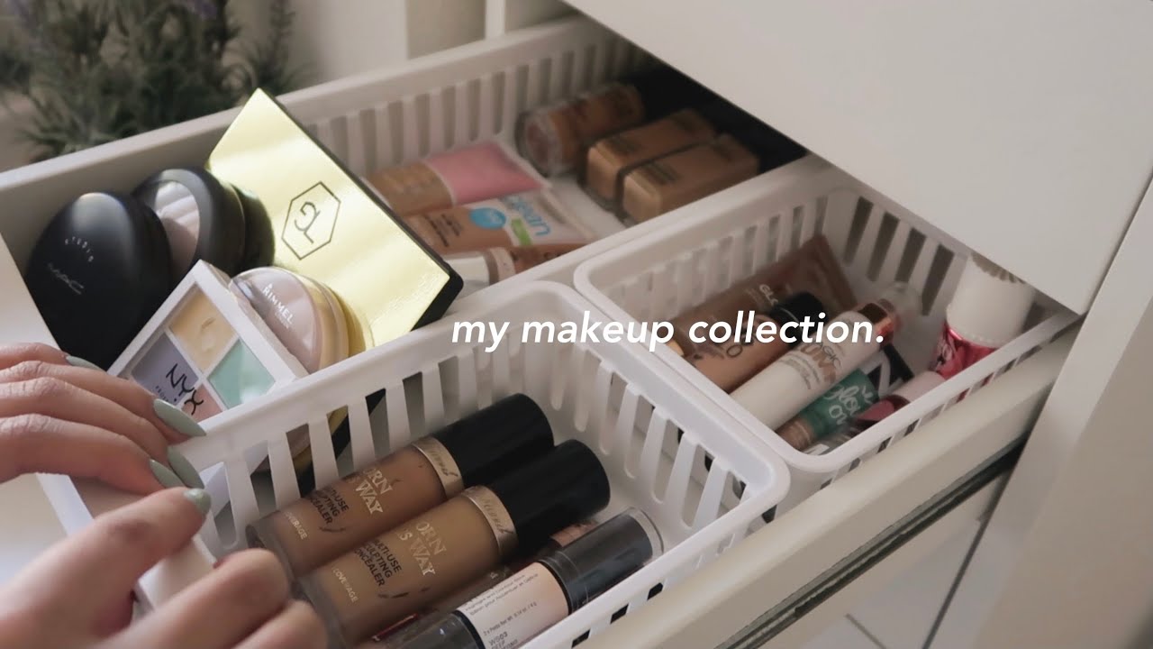vanity tour / makeup collection 2021 - YouTube