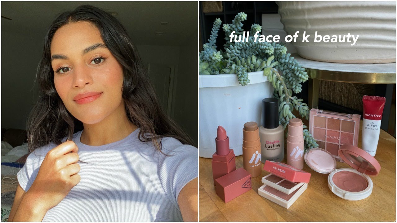 full face of k beauty // yes style makeup - YouTube