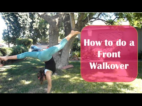 How to do a Front Walkover - YouTube