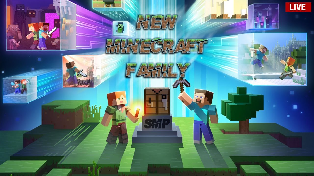NEW MINECRAFT SMP FAMILY | MINECRAFT | VedanTIsLive |#minecraft # ...