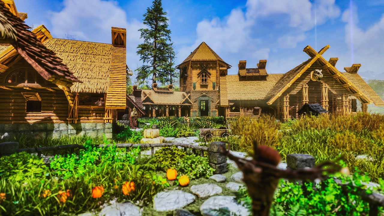 I Am Building a Rohan Inspired Village on Valguero in ARK: Survival ...