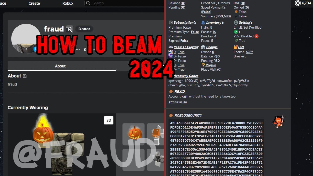 How To Beam Roblox Accounts 2024 (educational purposes) - YouTube