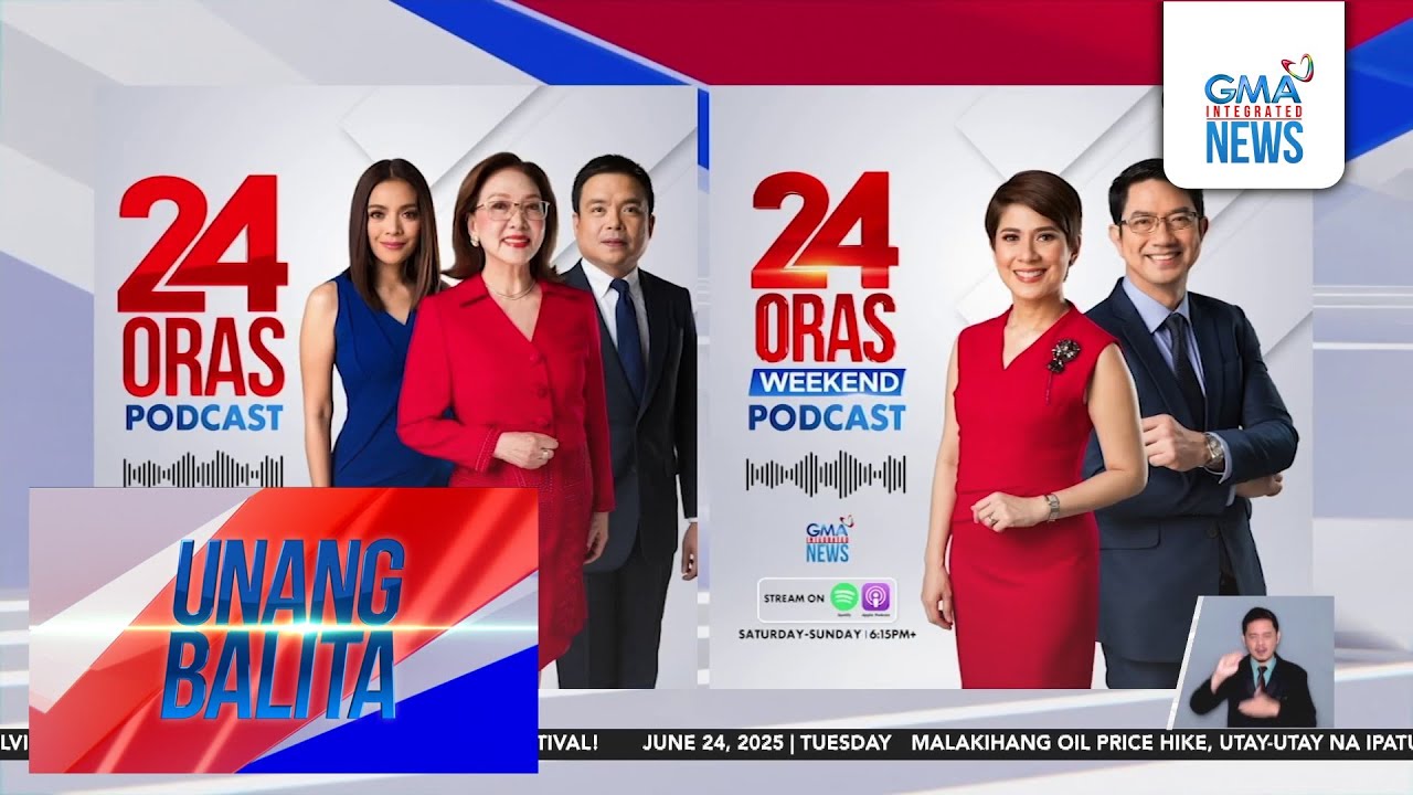 "24 Oras" at "24 Oras Weekend," mapapakinggan na sa Spotify at Apple ...