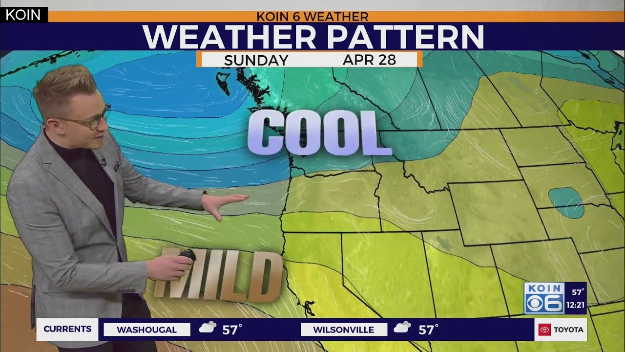 Cool & wet weather remains over Portland - YouTube