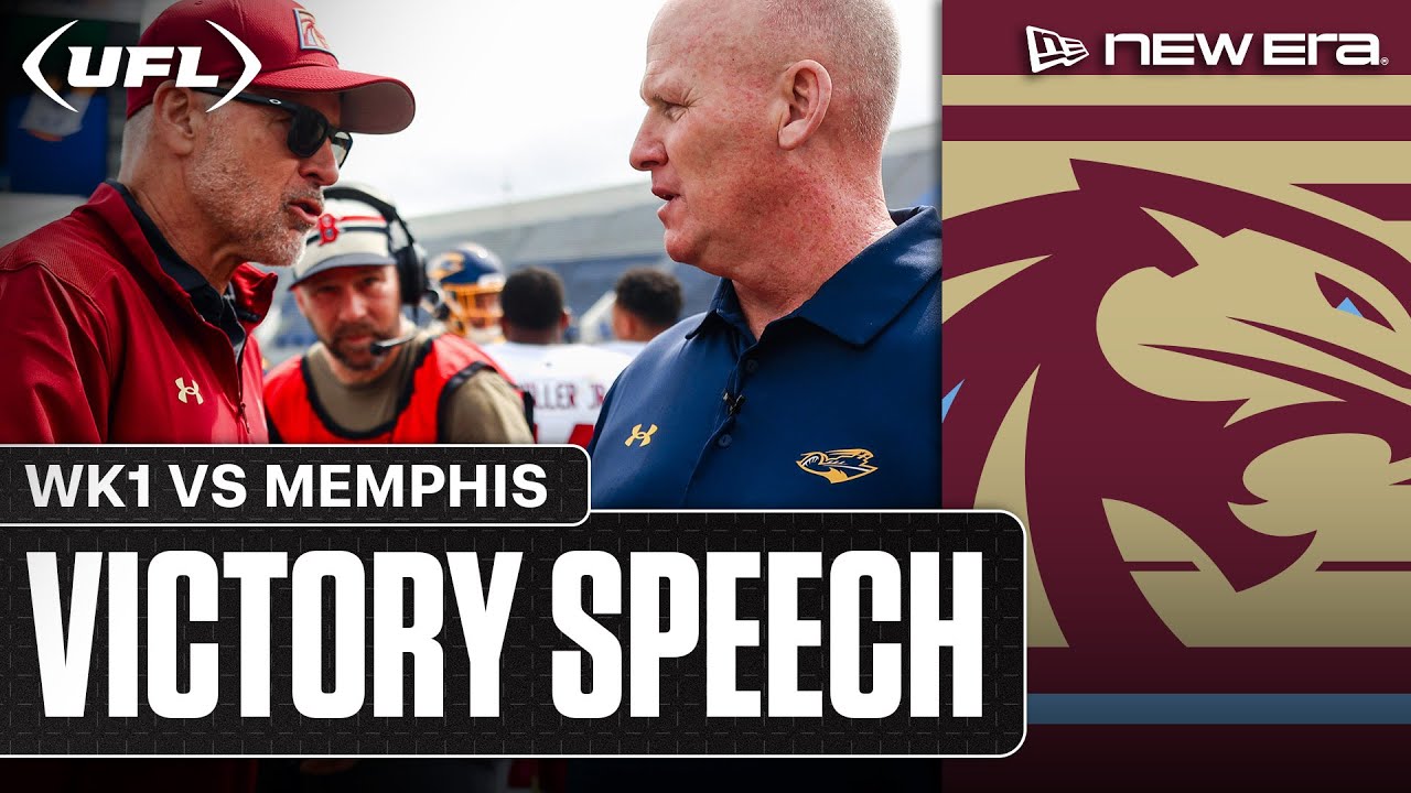 Michigan Panthers Week 1 Victory Speech | United Football League - YouTube