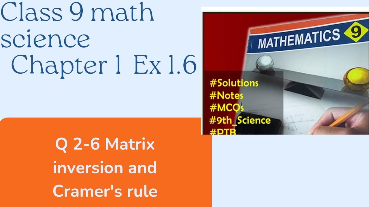 class 9 math science chapter 1 Ex 1.6 Q2-6 - YouTube