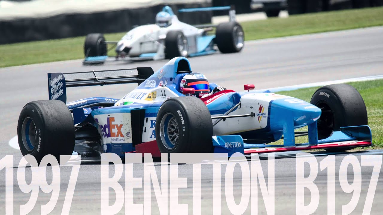 Jordan 197 & Benetton B197 - 2015 Indianapolis Vintage Invitational ...