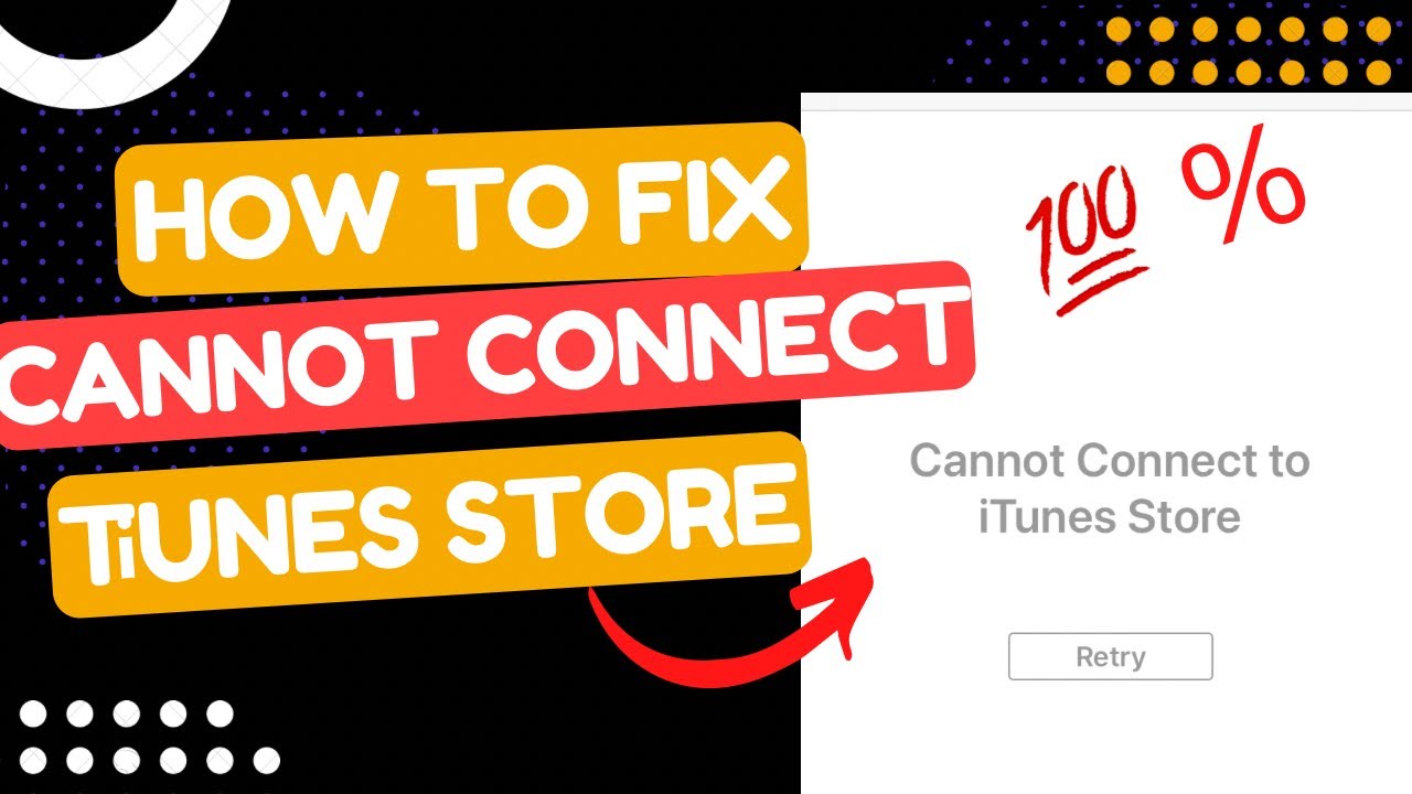 How To Fix Cannot Connect To iTunes Store (💯%) - YouTube