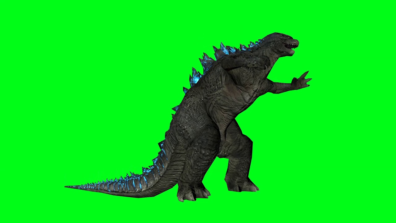 *NEW* Godzilla King of the Monsters Animation in GREEN SCREEN HD 1080P ...