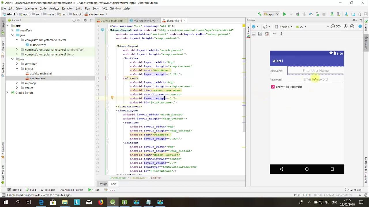 android studio 3 types of alert dialogs walkthrough - YouTube