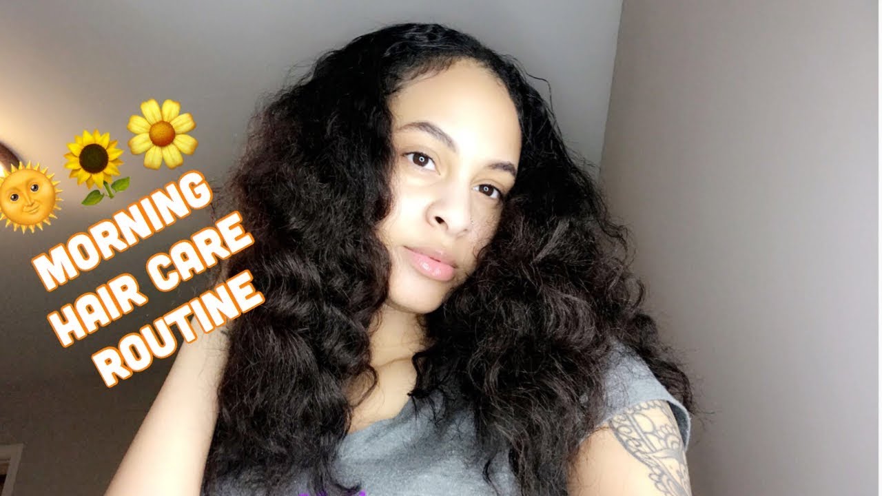 My Full Natural Hair Morning Routine - YouTube