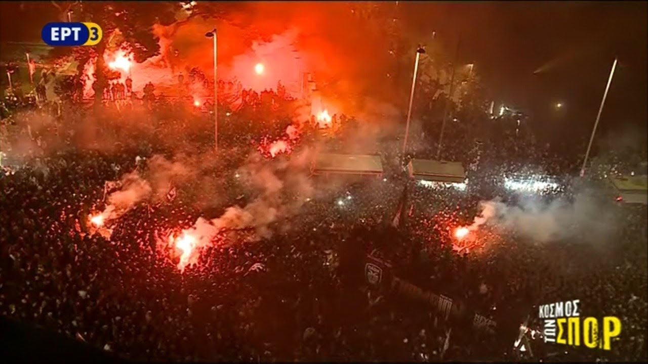 ⚽️ ΠΑΟΚ: Ρεπορτάζ με τους πανηγυρισμούς στον Λευκό Πύργο, μετά την ...