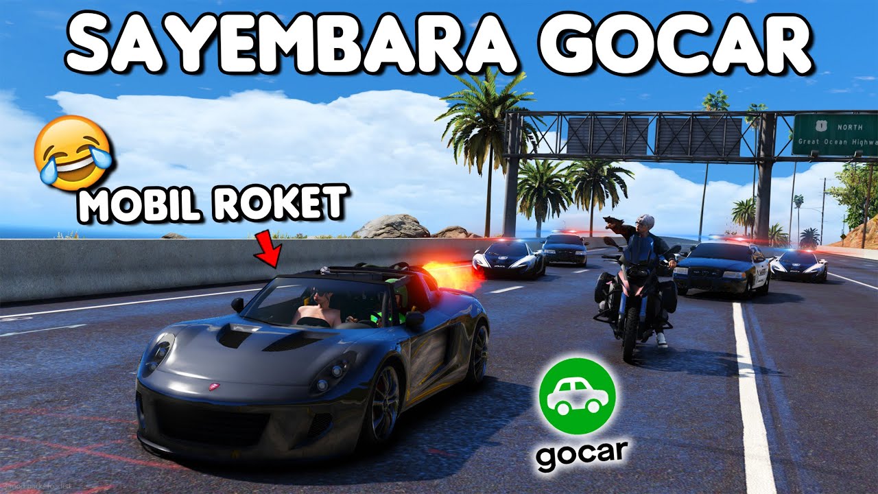 SAYEMBARA GOCAR PAKE MOBIL ROKET - GTA 5 ROLEPLAY - YouTube