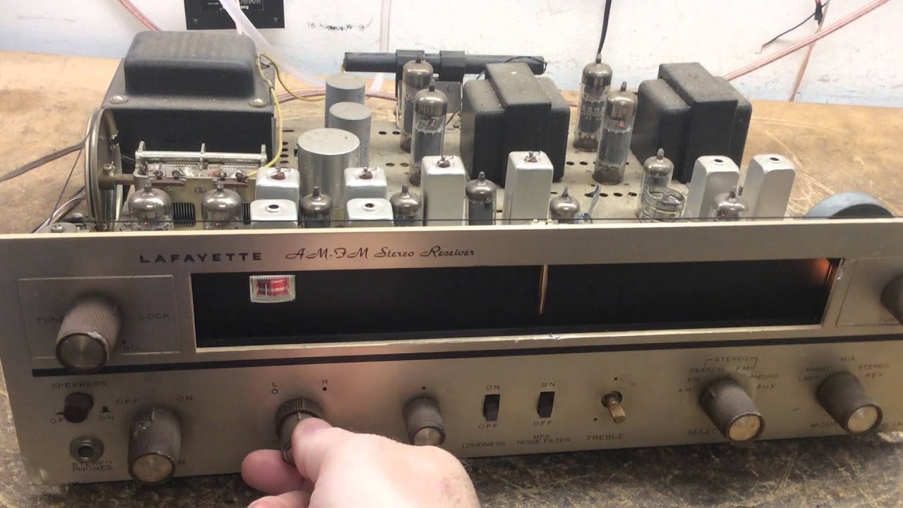 Lafayette LA-230 Tube Receiver - YouTube