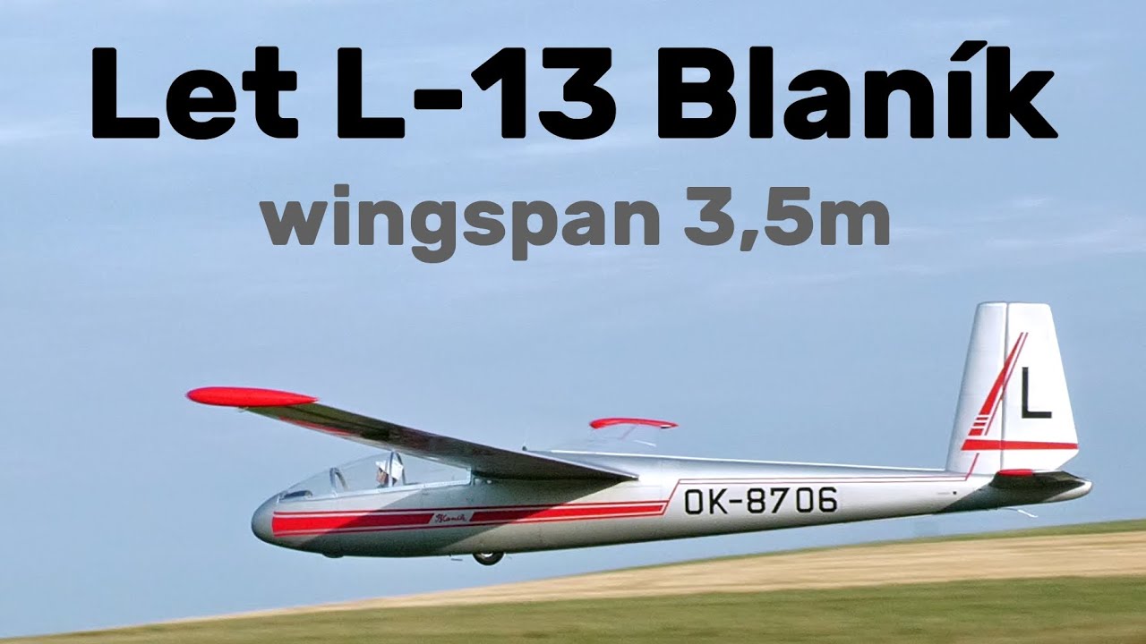 Let L-13 Blaník | 3,5m scale RC glider | 4K | Jirice 2024 - YouTube