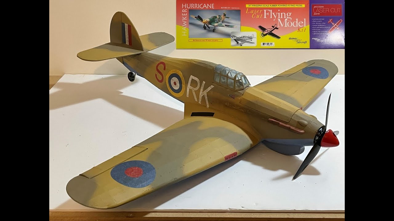 SKippy's Dumas Hawker Hurricane RC Conversion Part 3 - YouTube