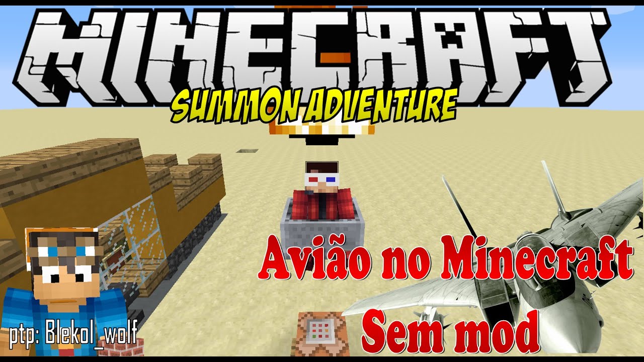 Avião no minecraft sem mods - Criações no Minecraft - YouTube
