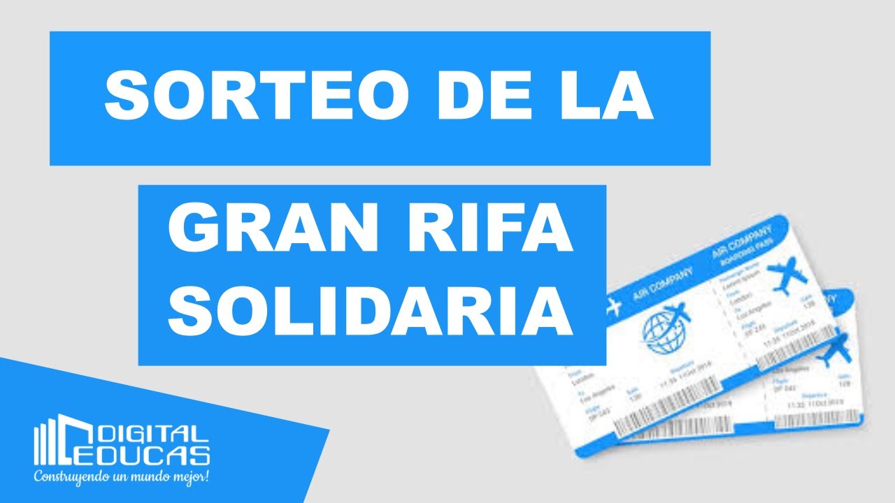 Sorteo de la Gran rifa solidaria Organizado por DigitalEducas - YouTube
