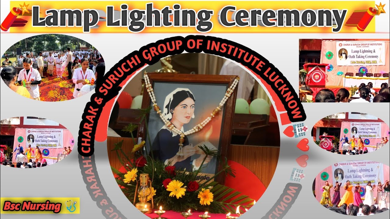Lamp Lighting Ceremony 🧨🎑|| Bsc Nursing Students🧑‍⚕️ ️ Charak & Suruchi ...