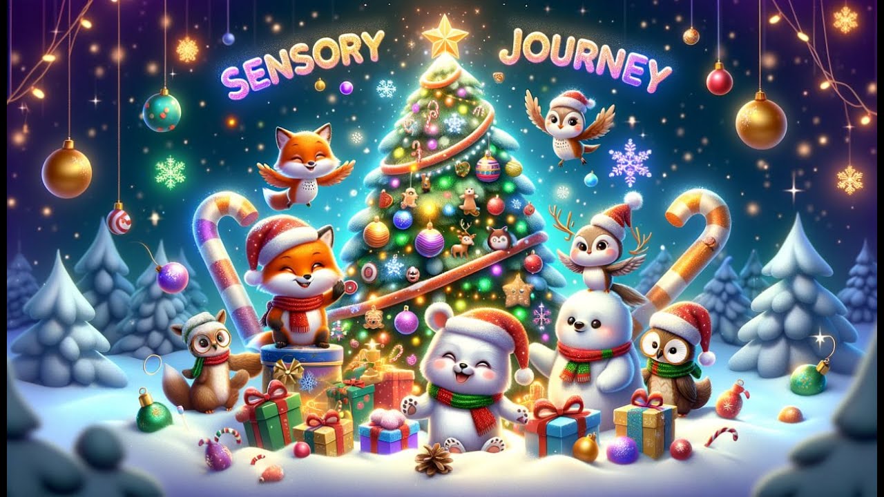 Hey Fun Journey Sensory🌈🎅 - Happy Holidays Dance Party! - YouTube