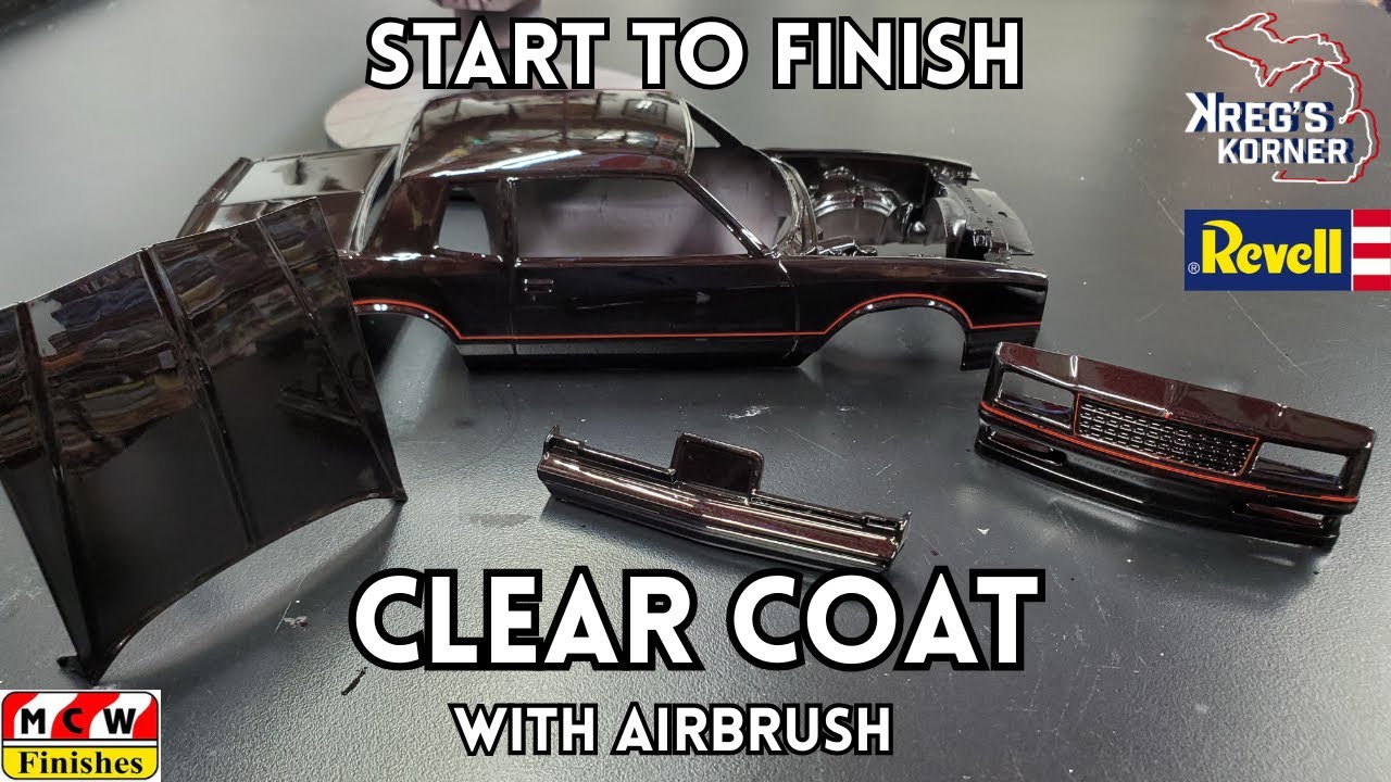 AIRBRUSHING CLEAR COAT. START TO FINISH. #modelcars #gaahleri - YouTube