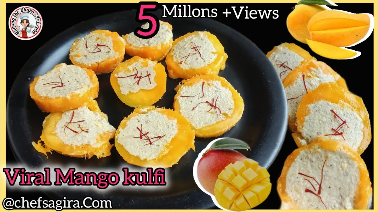 Easy & Simple Mango Kesar Pista kulfi | Without Cream Only 3 Steps ...
