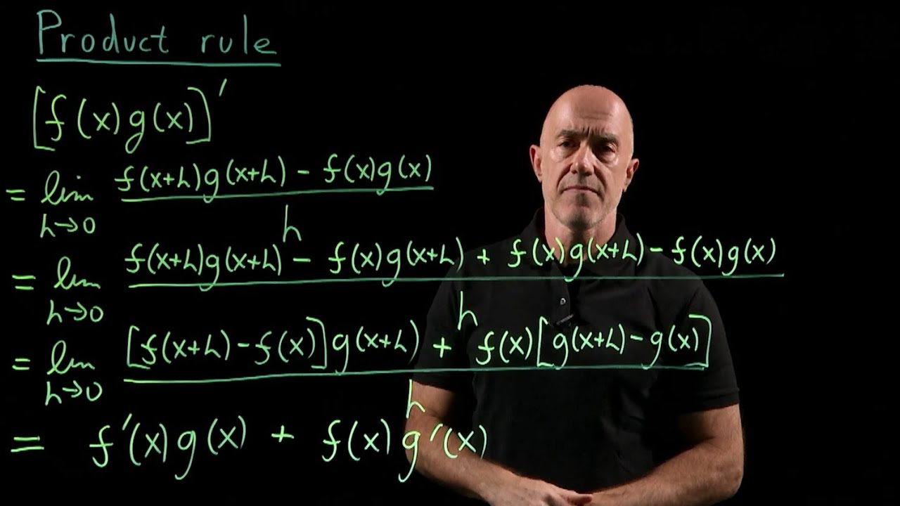 Product Rule for Derivatives | Lecture 13 | Calculus for Engineers ...