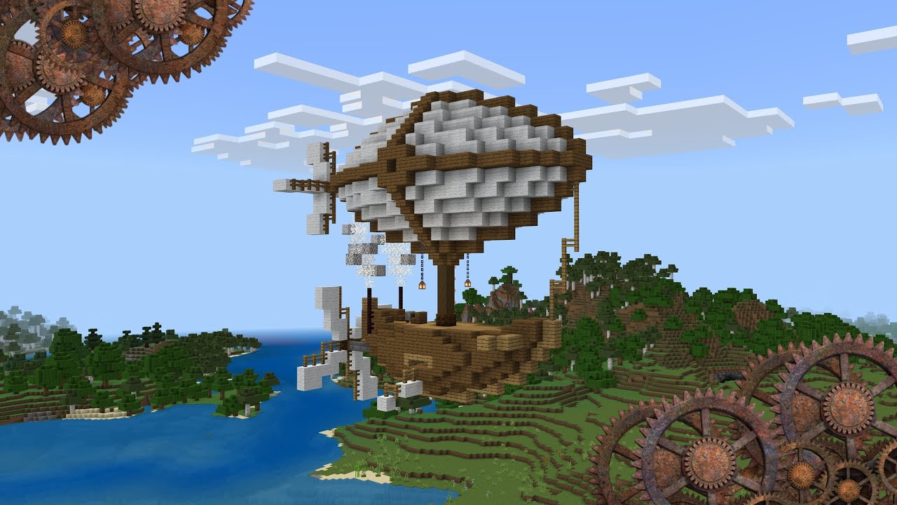 Come costruire una nave steampunk su Minecraft | Minecraft Tutorial ITA ...