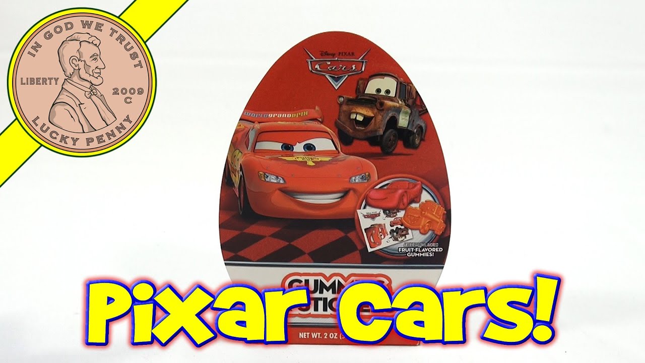 Disney-Pixar Cars Easter Egg Gummies & Stickers Set - YouTube