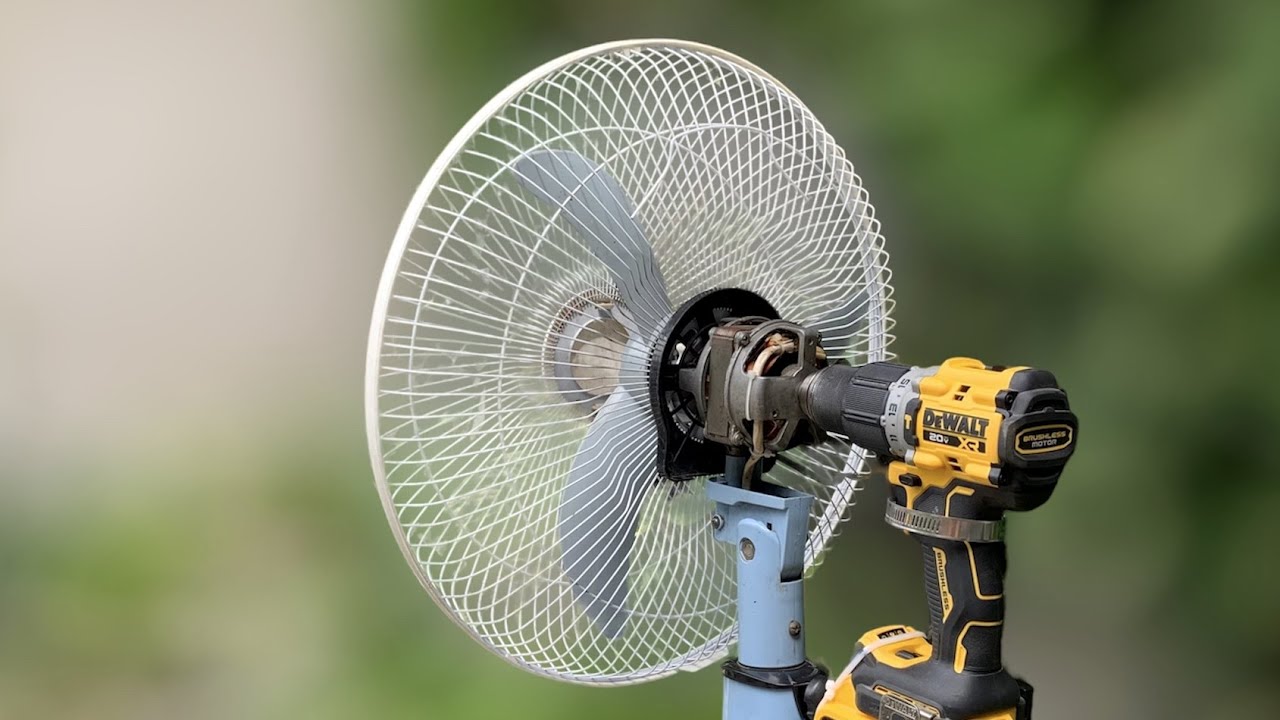 How To Make Super Cool Fan From DEWALT Drill || Chế Quạt Độc Lạ Từ Máy ...
